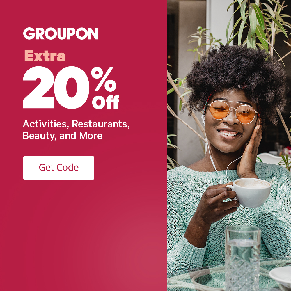 GROUPON: Extra 20% Off Activities, Restaurants, Beauty & More Promo ... GROUPON: Extra 20% Off Activities, Restaurants, Beauty & More Promo ...